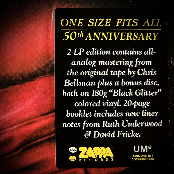 Frank Zappa and The Mothers of Invention’s 1975 Masterpiece One Size ...